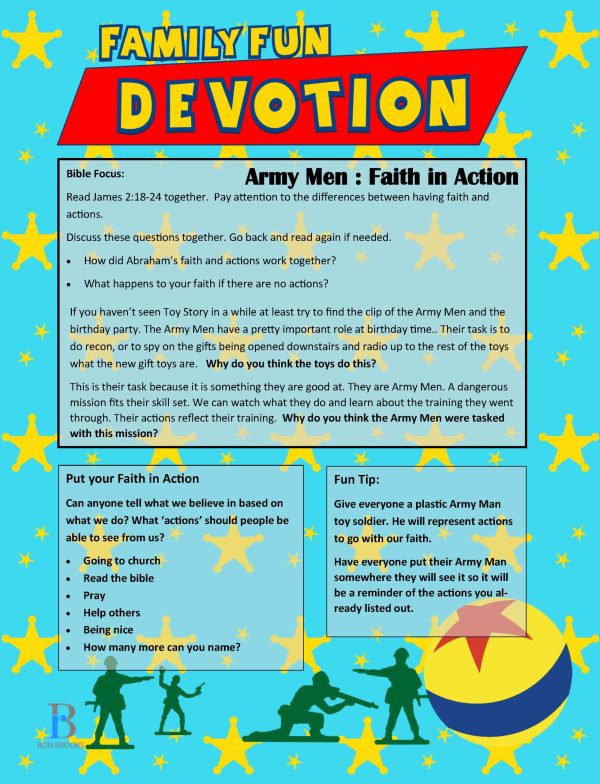 Family Fun Devotion Army Men: Faith in Action | PastorRonBrooks