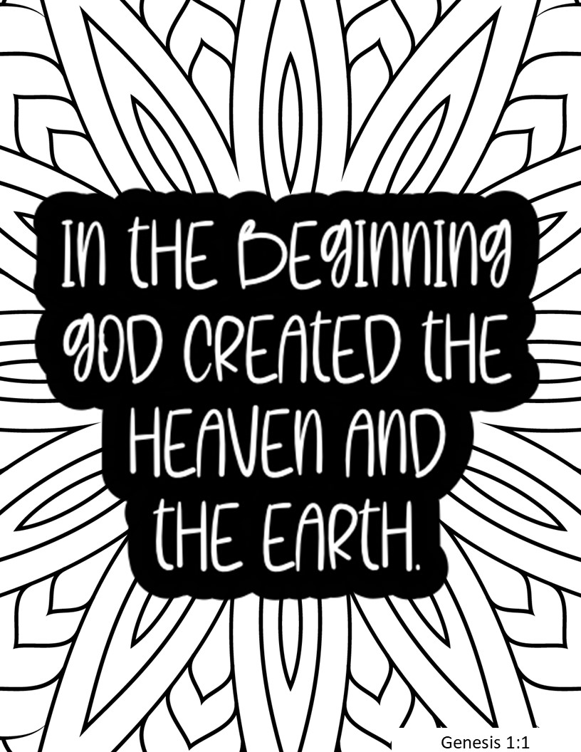 Days of Creation Coloring Pages from Genesis - PastorRonBrooks